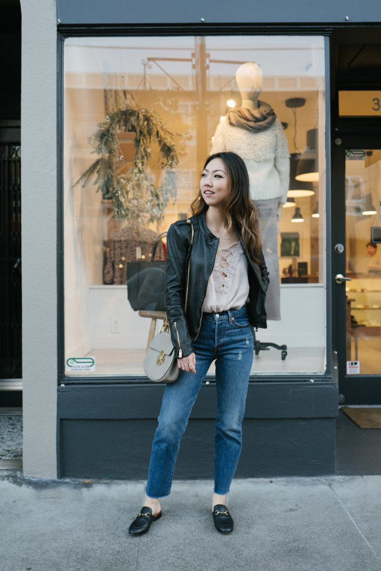 STRAIGHT-LEGGED RAW HEM JEANS – TREND ENVY